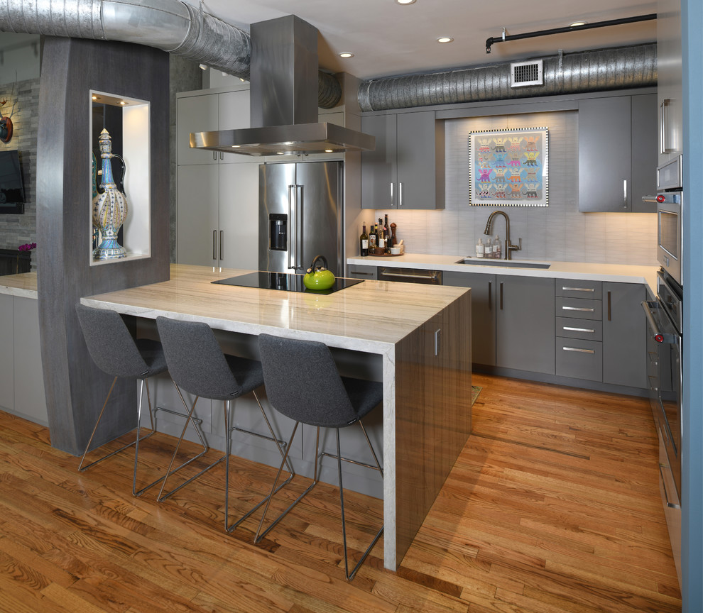 River Oaks Loft - Contemporary - Kitchen - Houston - by Chandra Stone ...
