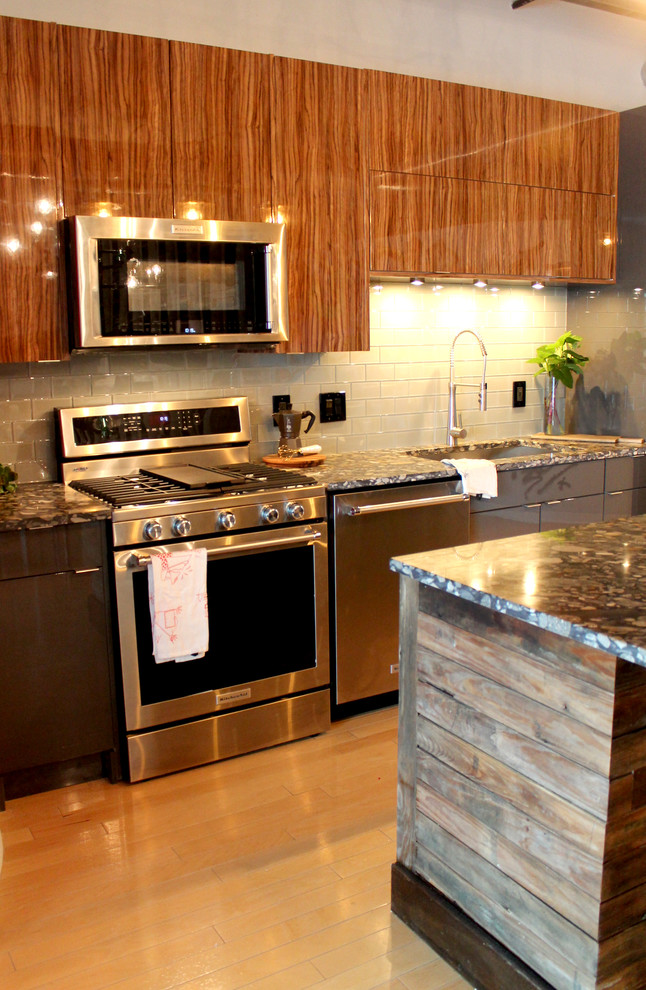 Rol' & Rye - Industrial - Kitchen - Detroit - by Whiski Kitchen Design ...