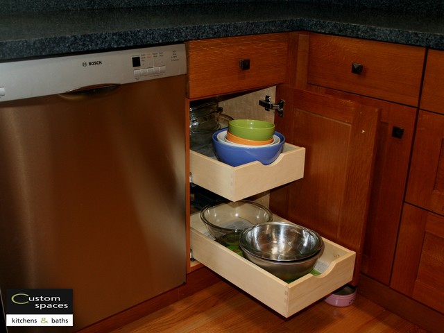 Roll Out Tray Storage - Traditional - Kitchen - San Francisco - by SJ&J ...