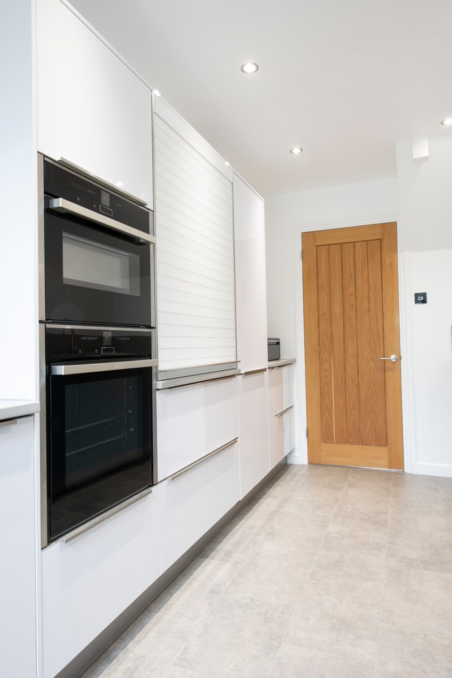 Roller shutter doors - Modern - Kitchen - Kent - by Roots Kitchens ...