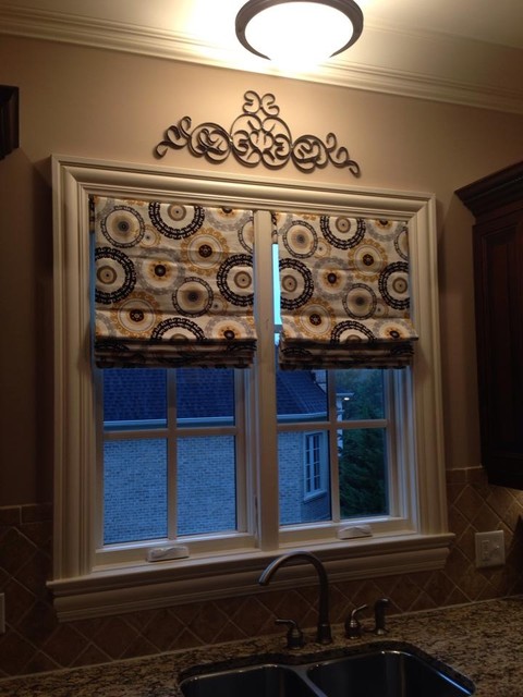 Roman Shades - Transitional - Kitchen - Atlanta - by JLS Designs | Houzz