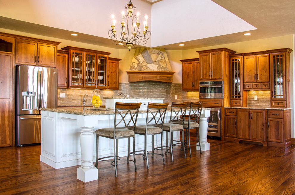 Rosholt Rustic Cherry Kitchen 14175 - Traditional - Kitchen - Other - by THORCRAFT Custom ...