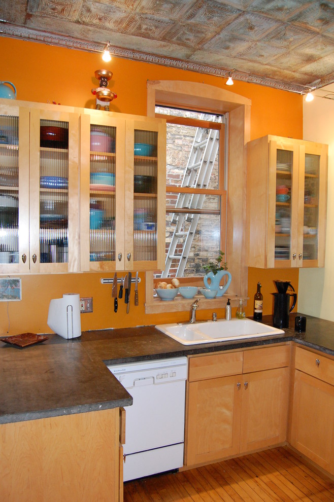 Rowhouse Addition - Contemporary - Kitchen - Chicago - by Dan Miller ...