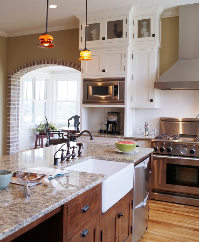 Rural Homestead Kitchen Island - Traditional - Kitchen - Minneapolis ...