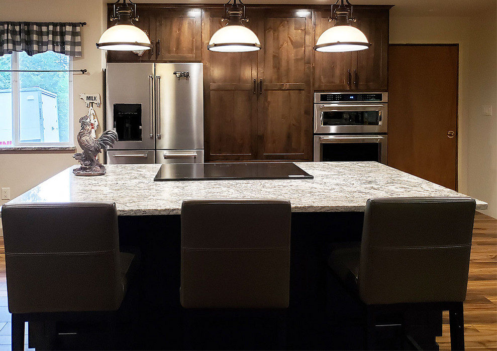 Rustic Alder Kitchen Provincial: Spanish Oak Stain - Kitchen - Other ...