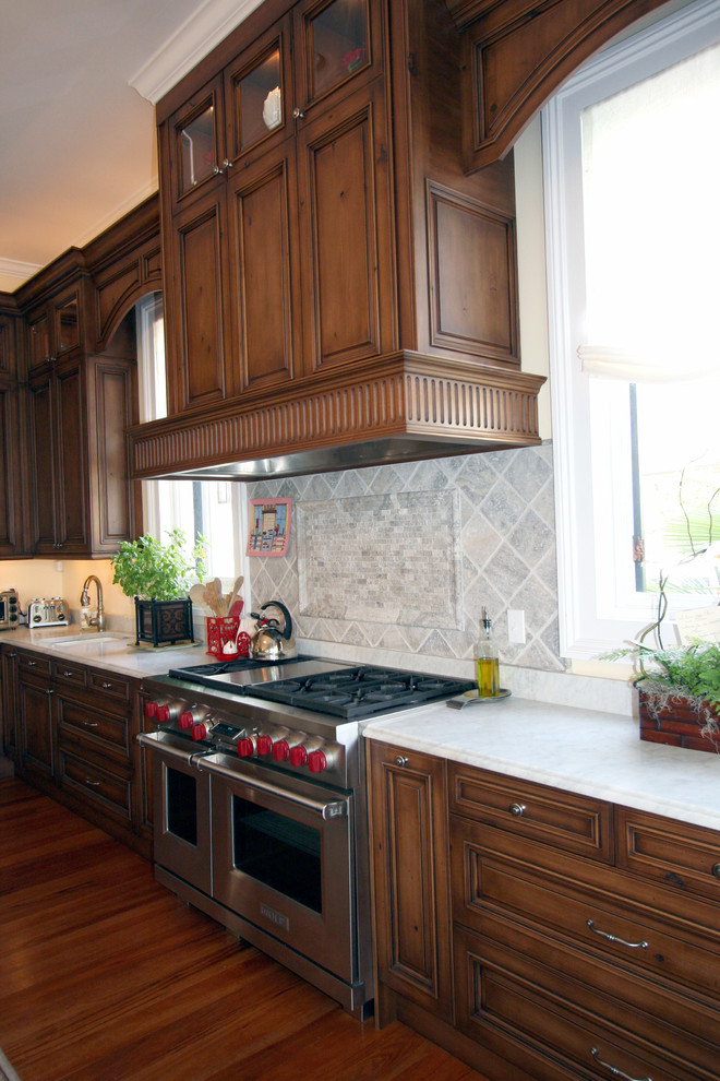 Rustic Alder Wood Cabinetry and Attention to Detail Create a Warm ...