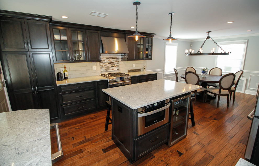 Rustic and Modern Kitchen in Scotch Plains - Transitional - Kitchen ...