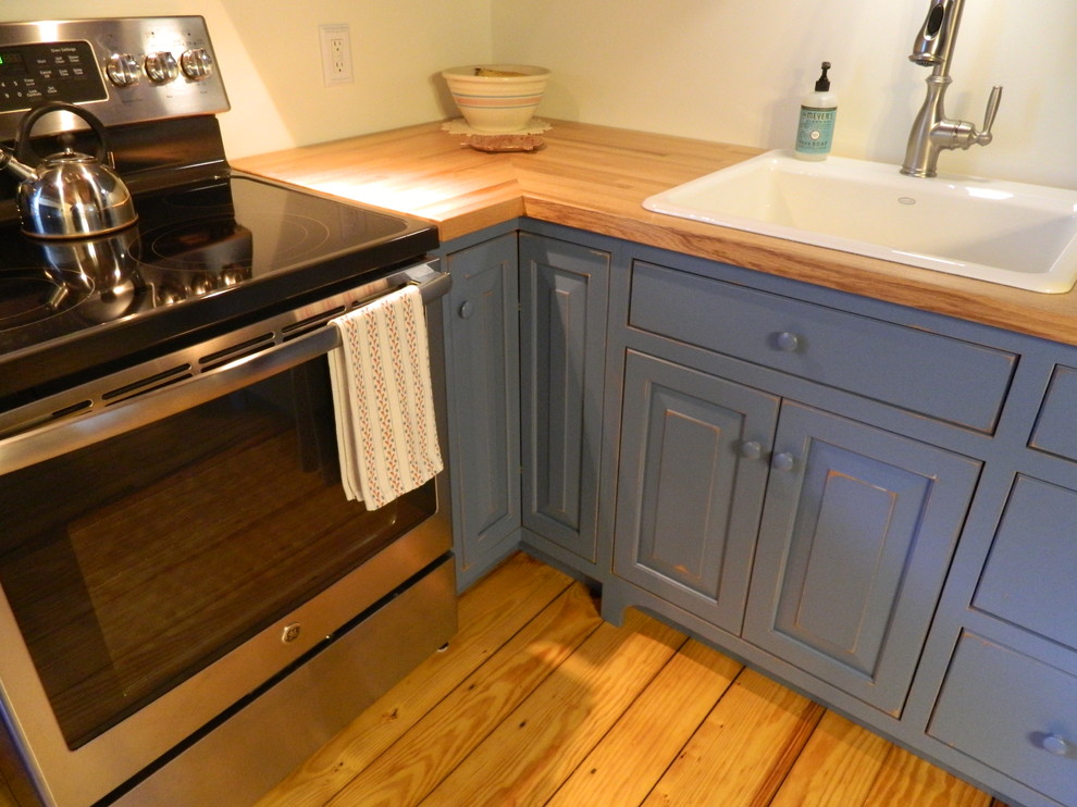 Rustic Blue Kitchen - Rustic - Kitchen - Philadelphia - by Creation ...