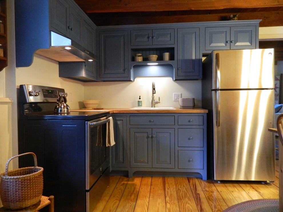 Rustic Blue Kitchen - Rustic - Kitchen - Philadelphia - by Creation ...