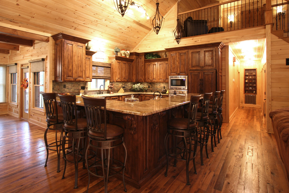 Rustic Cabin Style - Traditional - Kitchen - Charlotte - by Walker ...