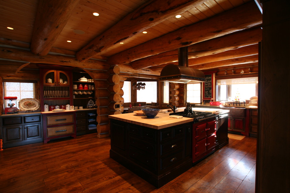 Rustic Custom Residence - Rustic - Kitchen - New York - by Quaker Craft ...