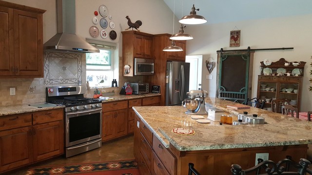 Rustic Designed Barndo - Country - Kitchen - Austin - by Broadshield ...