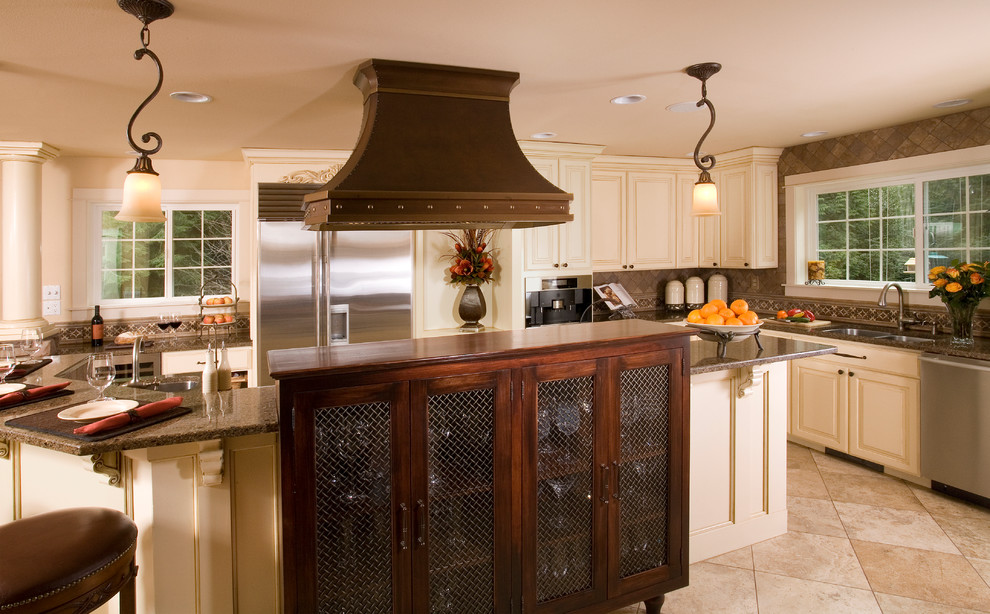 Rustic Elegance Kitchen and Dining Room - Traditional - Kitchen ...
