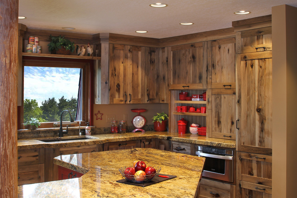 Rustic Farmstead/Hickory/Reclaimed Patina - Farmhouse - Kitchen ...
