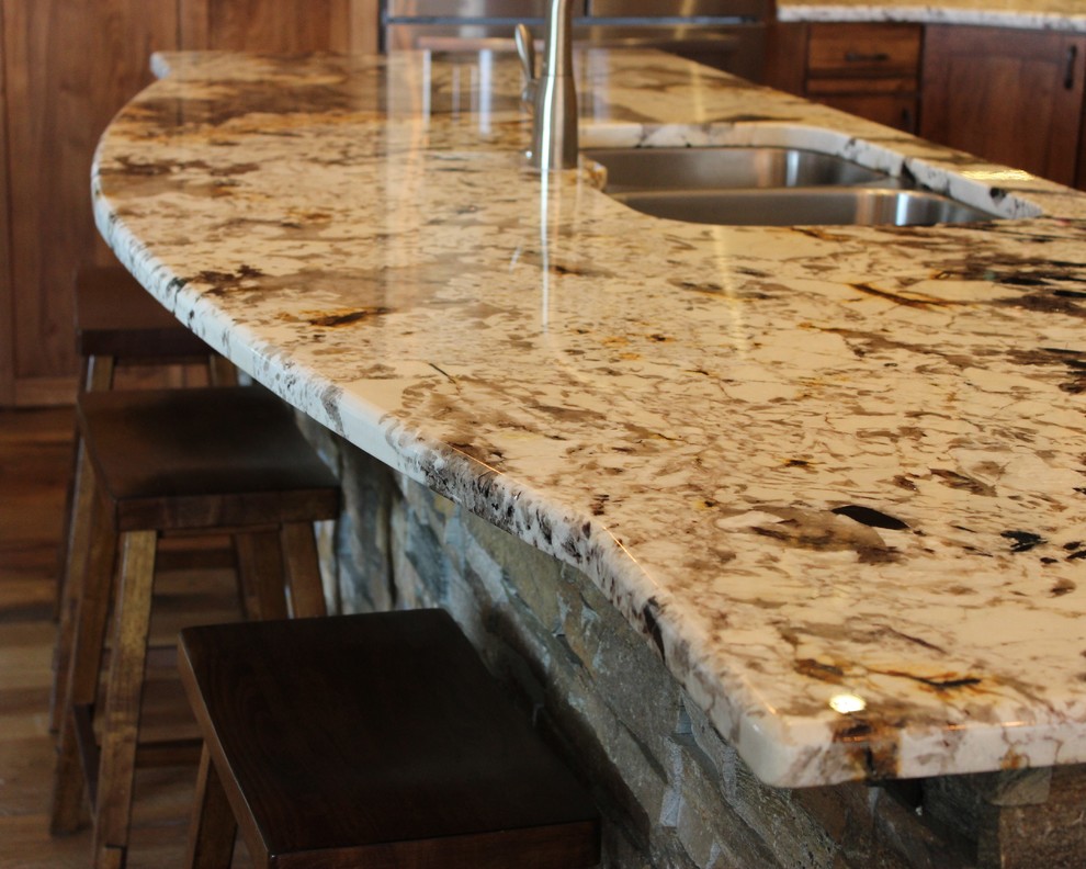 Rustic Finishes Reveal Hidden Storage Solutions - Rustic - Kitchen ...