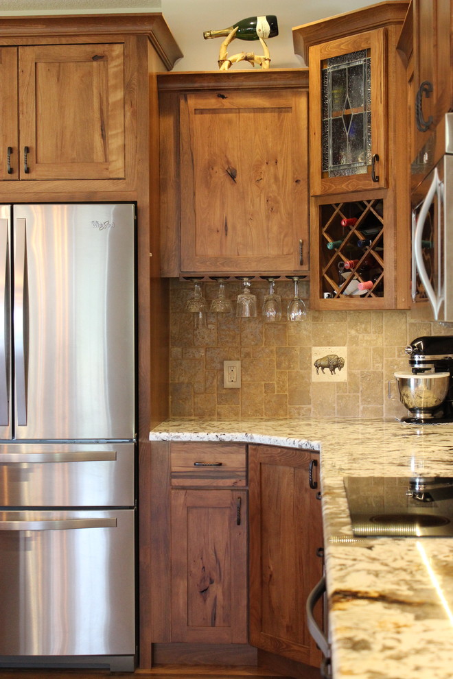 Rustic Finishes Reveal Hidden Storage Solutions - Rustic - Kitchen ...