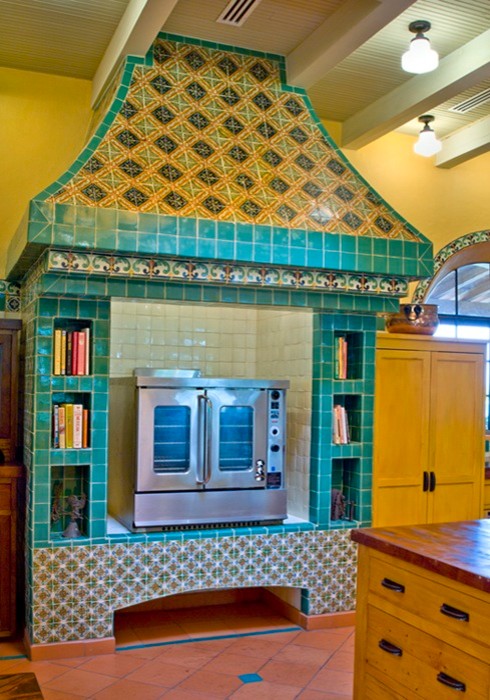 Rustic Hacienda Style Texas Ranch - Southwestern - Kitchen - Houston ...