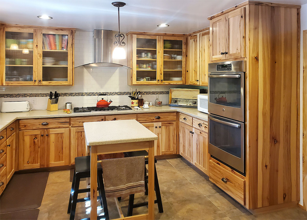 Rustic Hickory Kitchen with Natural Finish 2 - Kitchen - Other - by K A ...
