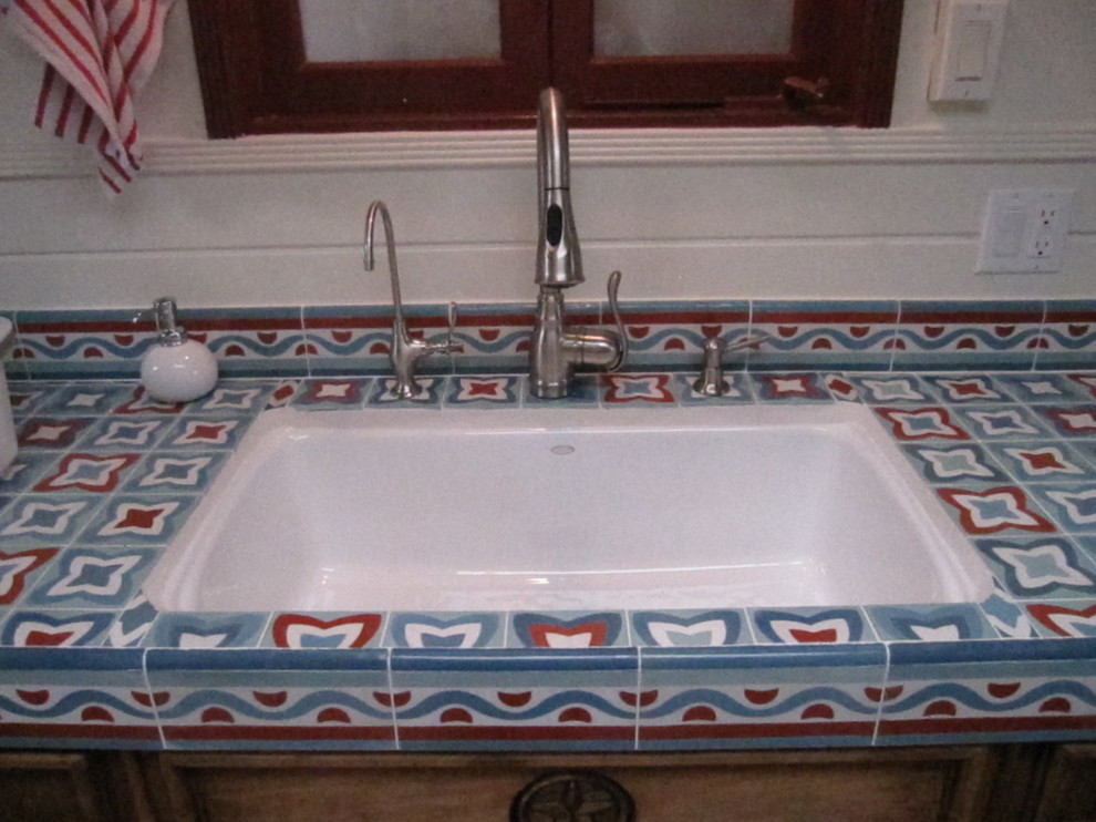 Rustic Kitchen Counter - Mediterranean - Kitchen - Orange County - by ...