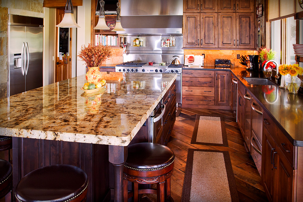 Rustic Kitchen, Hiwan Country Club - Contemporary - Kitchen - Denver ...