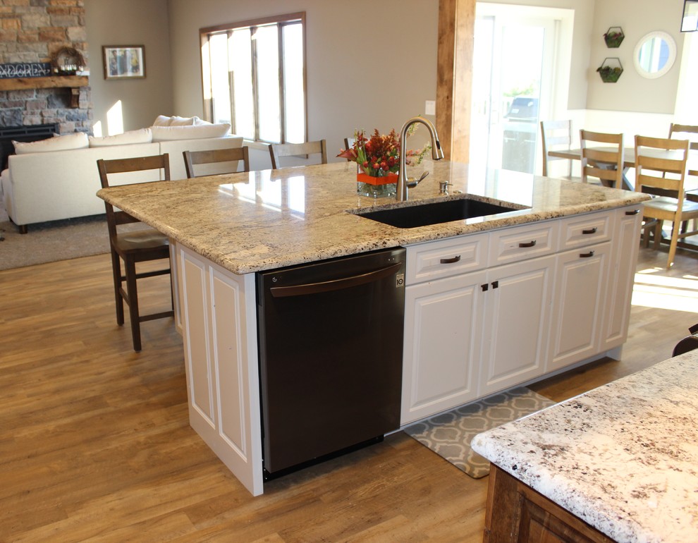 Rustic Maple & Painted Cabinets - Traditional - Kitchen - Other - by ...
