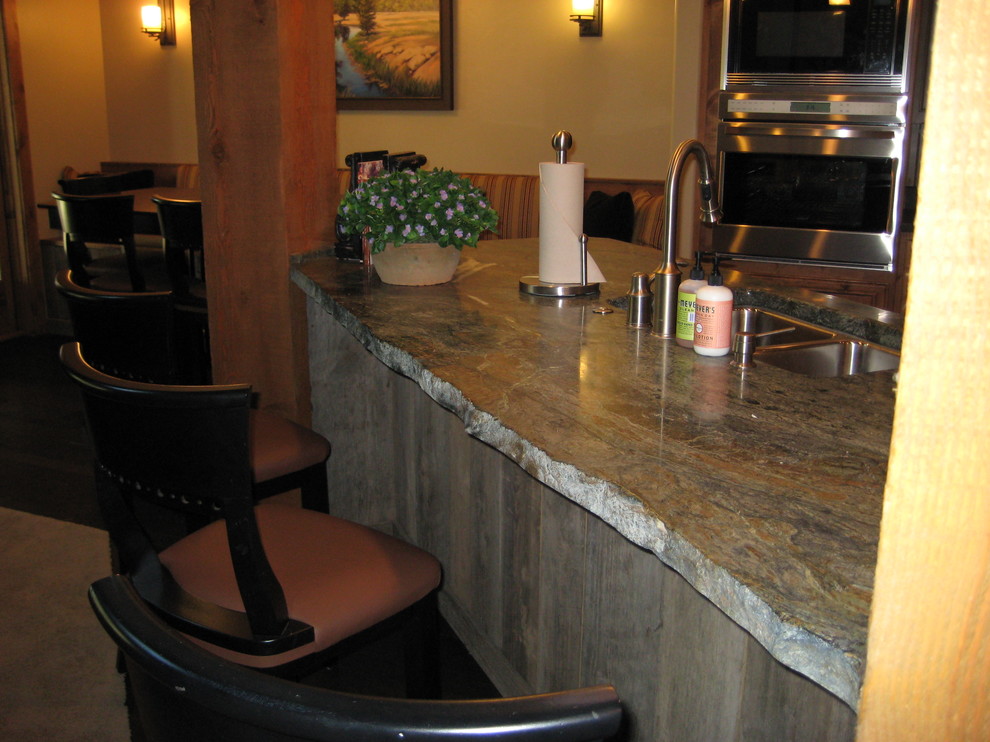 Rustic Modern River Cabin - Traditional - Kitchen - Boise - by Trillium ...
