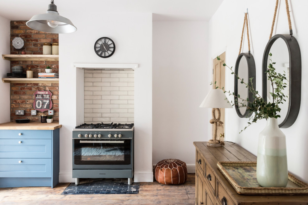 Rustic Open Plan Kitchen Diner - Industrial - Kitchen - by Inna Hart ...