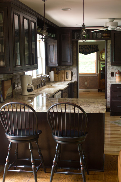 Rustic Red Oak Kitchen - Transitional - Kitchen - Other - by Stellar ...