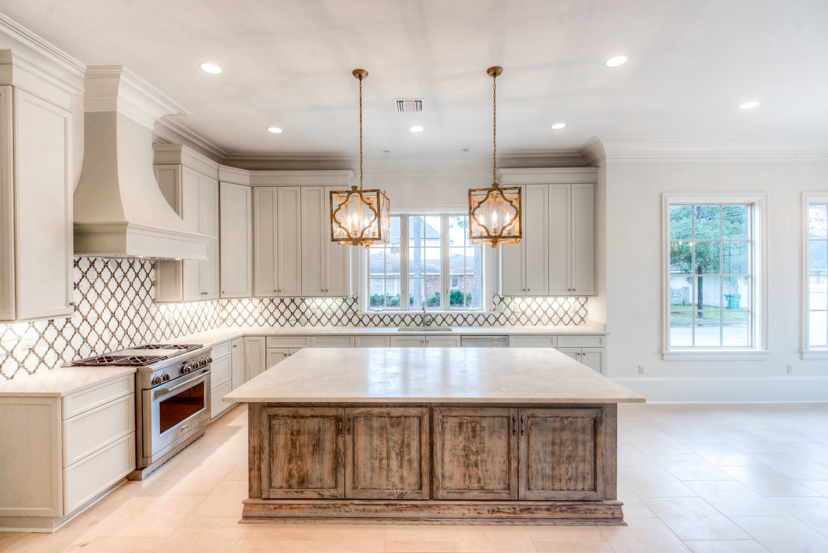 Rustic Traditional Blend Kitchen - Transitional - Kitchen - New Orleans ...