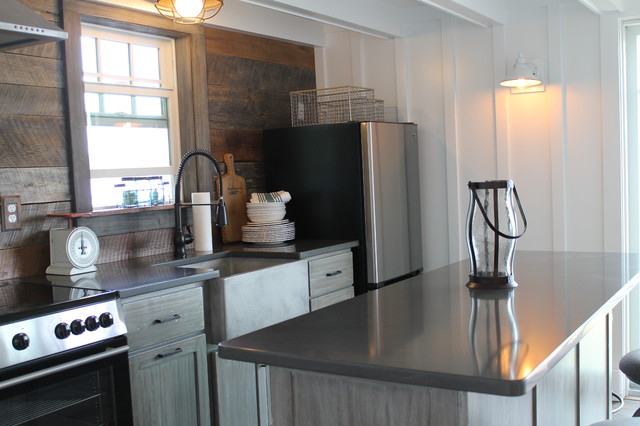 Rustic , White Oak Cabinets - Rustic - Kitchen - New York - by ...