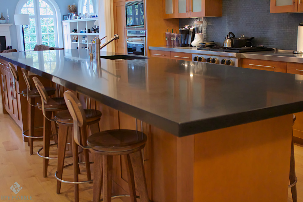 Rye Residence - Contemporary - Kitchen - New York - by Rye Marble Inc ...