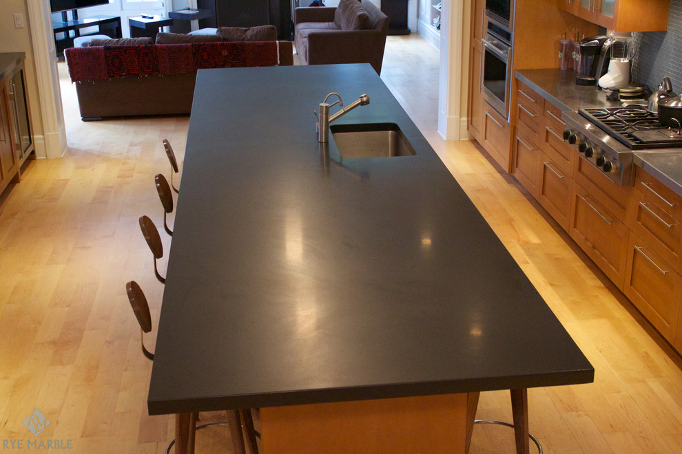 Rye Residence - Contemporary - Kitchen - New York - by Rye Marble Inc ...