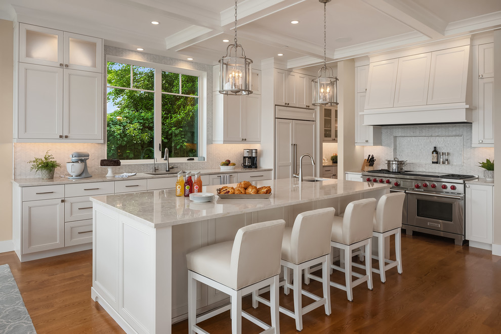 Sammamish Lakefront Design & Build - Contemporary - Kitchen - Seattle ...