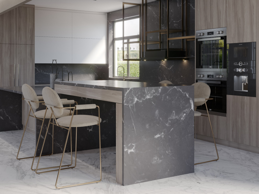 Custom Kitchen by VelArt - Sands Pointe - Modern - Kitchen - Miami - by ...