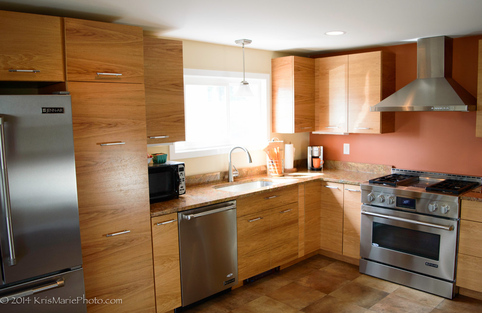 Sandwich Kitchen & Bath Remodel - Industrial - Kitchen - Boston - by ...