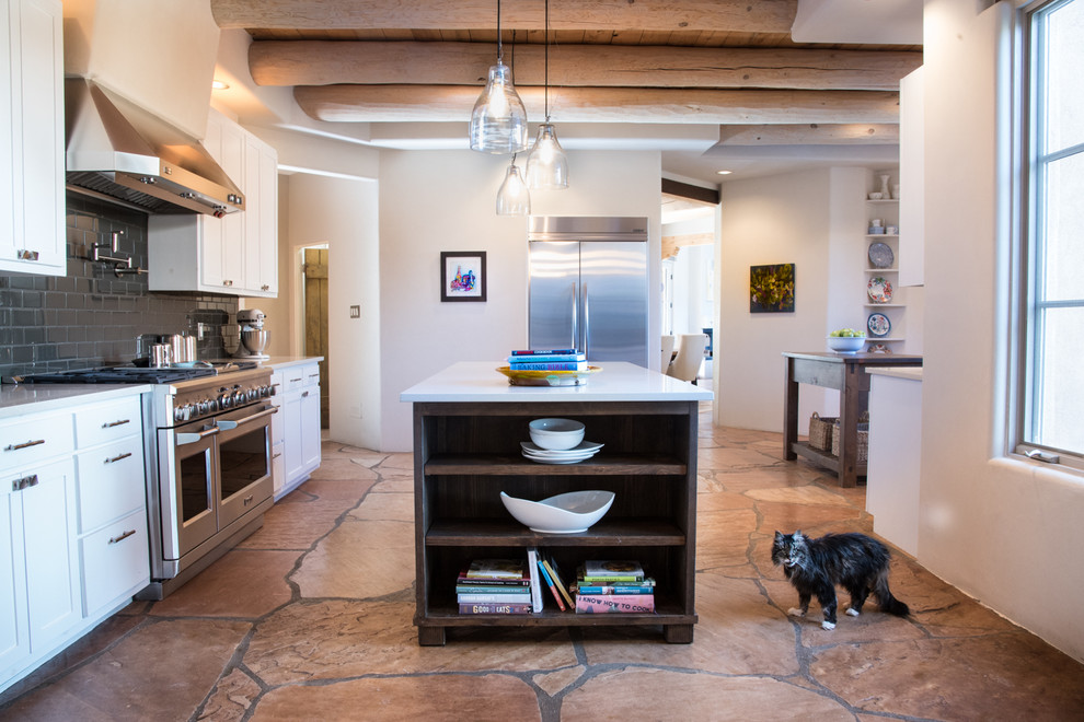 Santa Fe Rustic Modern Family Home - Rustic - Kitchen - Albuquerque ...