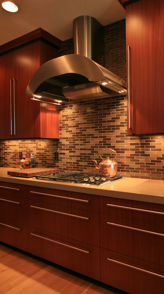 Sapele Kitchen Remodel - Contemporary - Kitchen - Portland - by ...