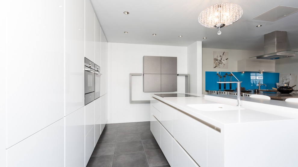 Schmidt Handleless Gloss Lacquered Kitchen - Contemporary - Kitchen ...