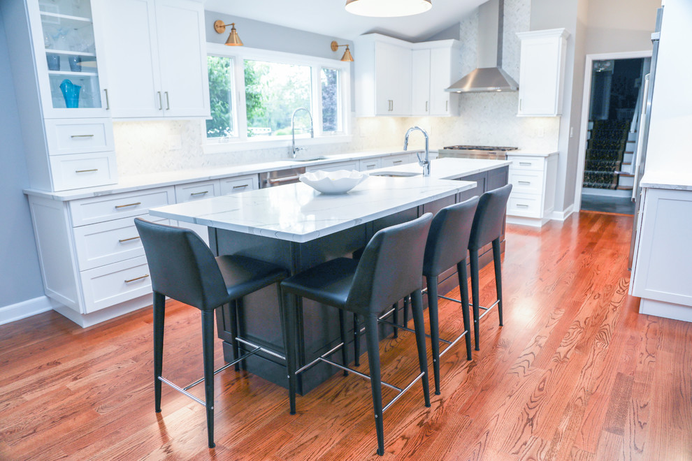Scotch Plains Kitchen - Before and After - Modern - Kitchen - Newark ...