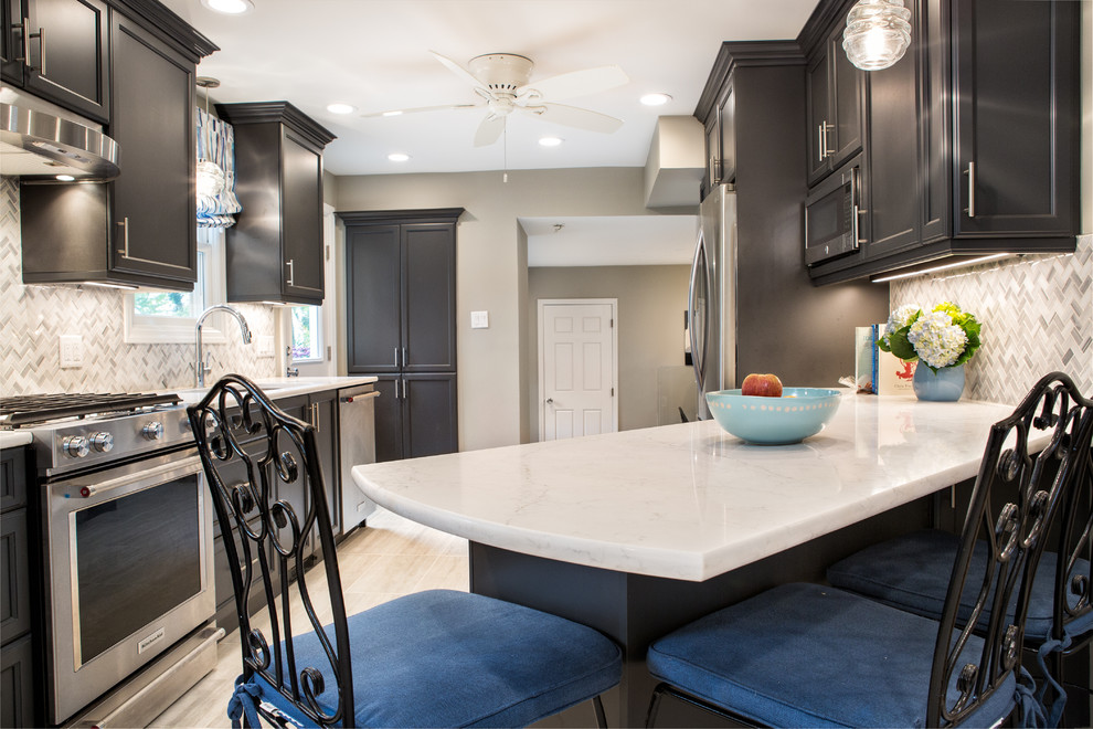 Scotch Plains Kitchen - Transitional - Kitchen - New York - by Swati ...
