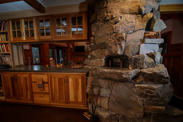 Sculptural Stone French Clay Pizza Oven - Rustic - Kitchen - Boston ...