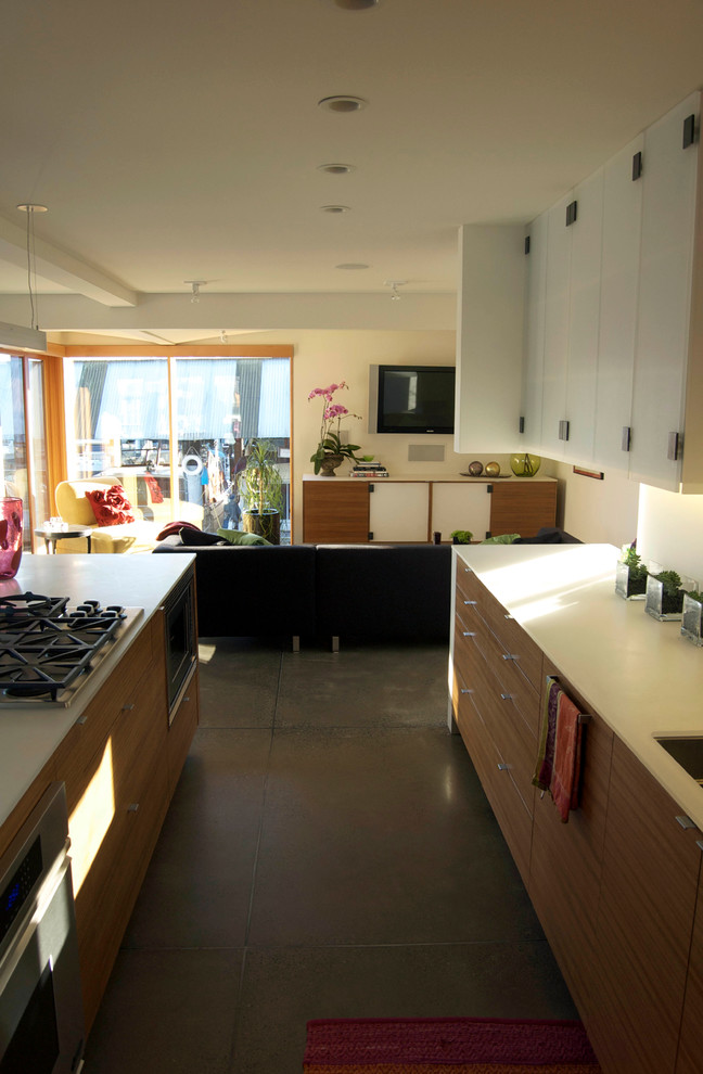 Seattle Houseboat - Contemporary - Kitchen - Seattle - by Terrene Homes ...