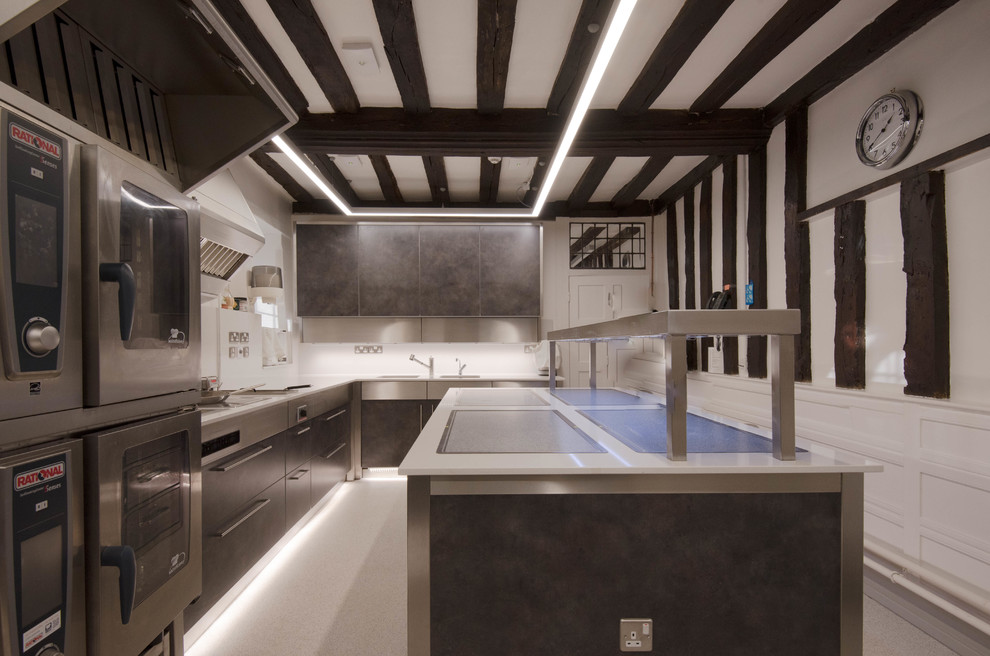 Semi professional kitchen - Contemporary - Kitchen - Cambridgeshire ...