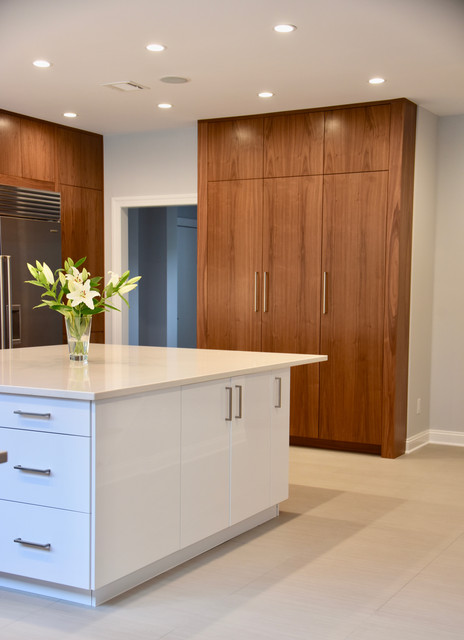 Semi-recessed pantry cabinet - Modern - Kitchen - New York - by ...