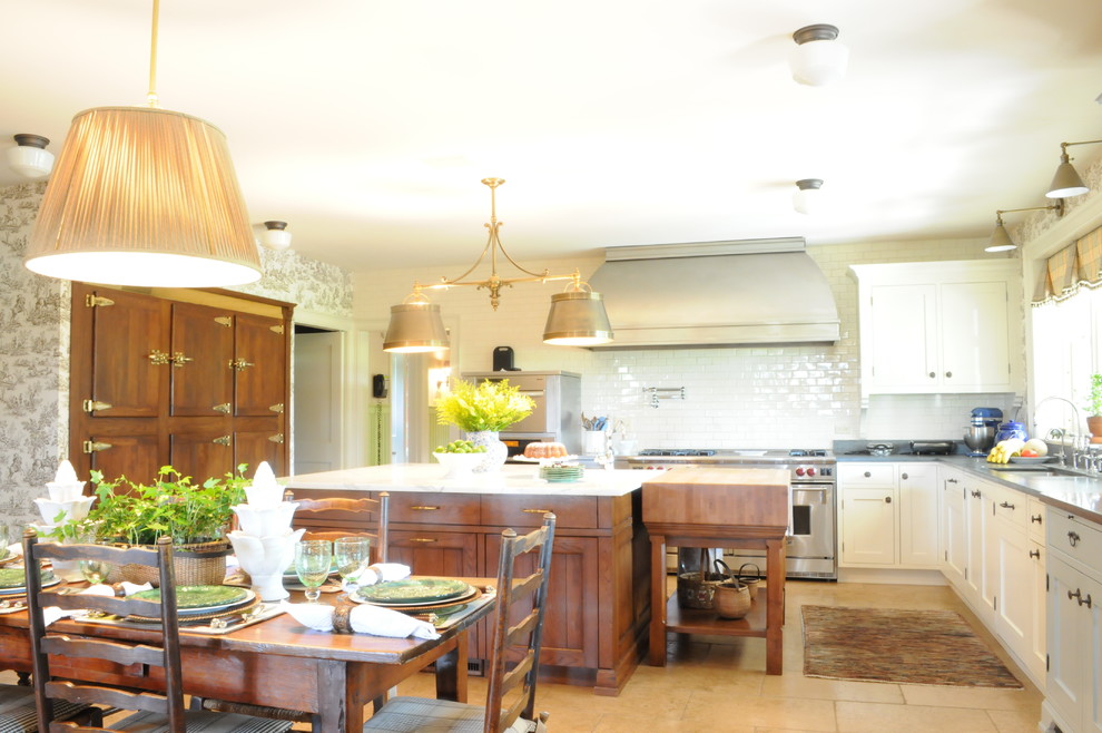 Seth Thomas kitchen - Traditional - Kitchen - New York - by Mark Alan ...