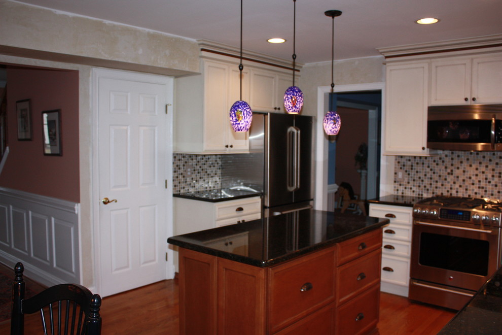 Severna Park Kitchen reusing granite top from old layout - Traditional ...