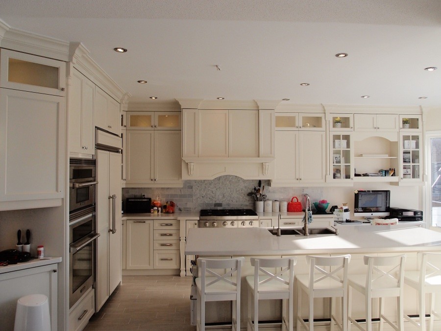 Shaker off white kitchen cabinets in toronto - Modern - Kitchen ...