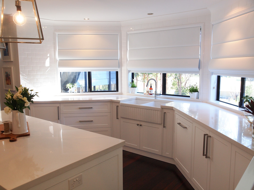 Shaker profile matt polyurethane - Corrimal - Traditional - Kitchen ...