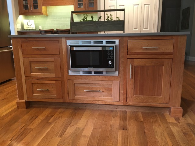 Shiloh Custom Inset Cabinetry - Natural Cherry - Transitional - Kitchen ...