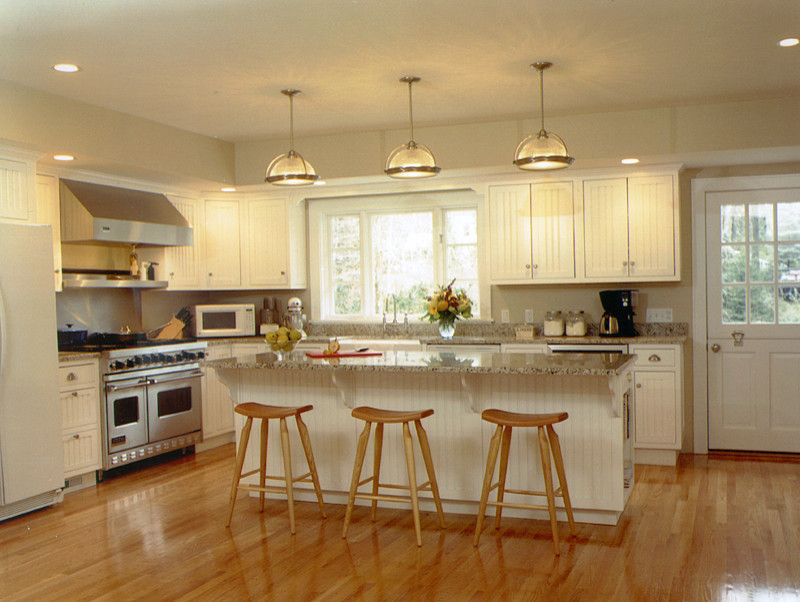 Shingle House with Wrap-around Porch - Traditional - Kitchen - New York ...